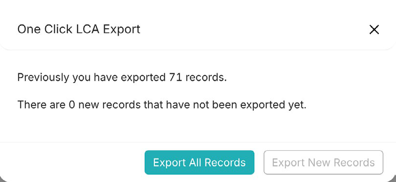 One Click LCA Export – Qflow Support